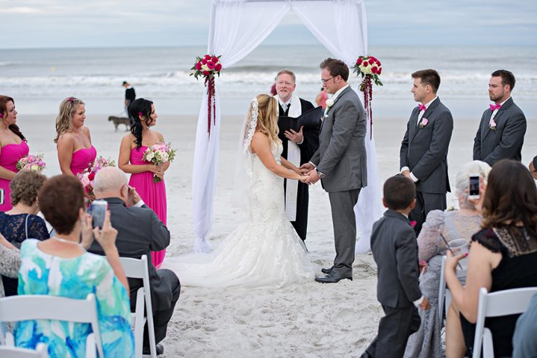 Rosy Oceanfront Wedding | Assunta and Chris - Kristen Weaver Photography