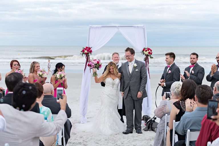 Rosy Oceanfront Wedding | Assunta and Chris - Kristen Weaver Photography