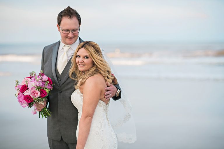 Rosy Oceanfront Wedding | Assunta and Chris - Kristen Weaver Photography