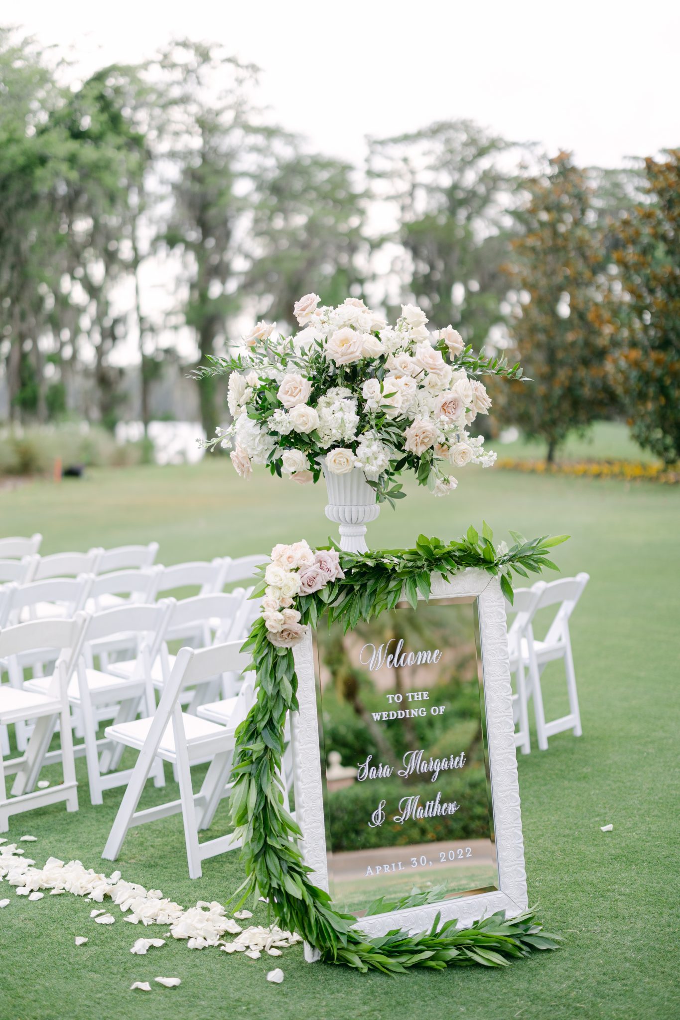 Preppy Country Club Isleworth Wedding with beautiful dusty blue details ...