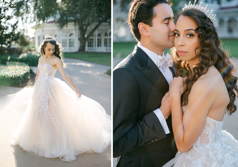 Couple's love shines in Disney Wedding Pavilion ceremony