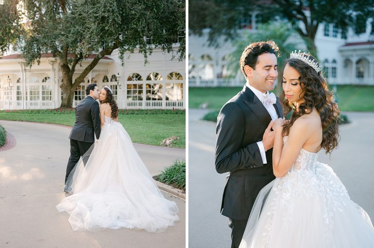 Couple's love shines in Disney Wedding Pavilion ceremony